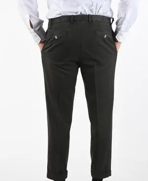 Corneliani Pleated Wool Chino Trousers