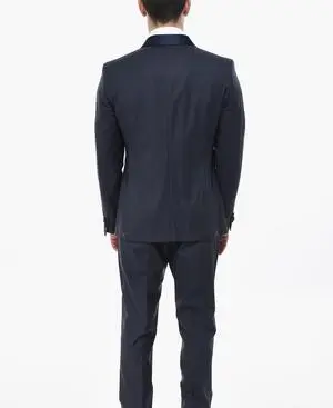 Corneliani Satin-lapel Three-piece Suit
