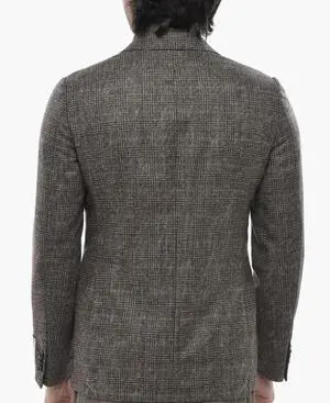Corneliani Check-pattern Flap-pocket Blazer