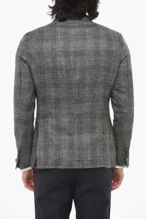 Corneliani Unlined District Check Blazer