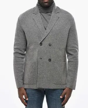Malo Knit Double-breasted Blazer