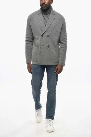Malo Knit Double-breasted Blazer