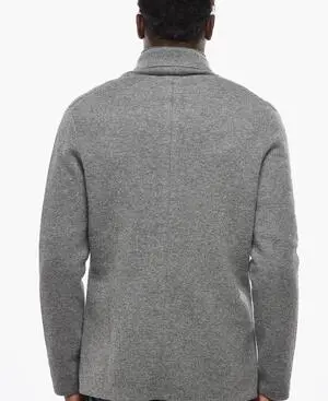 Malo Knit Double-breasted Blazer