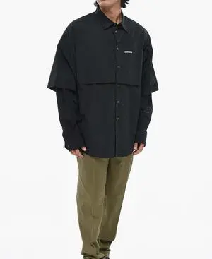 Dsquared2 Oversized Shirt With Chest Pocket