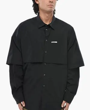 Dsquared2 Oversized Shirt With Chest Pocket