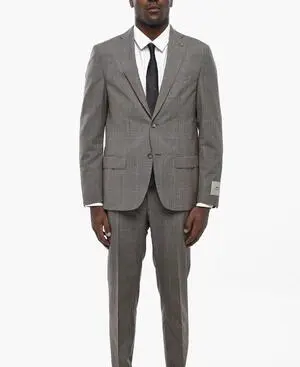 Corneliani District Check Virgin Wool Suit