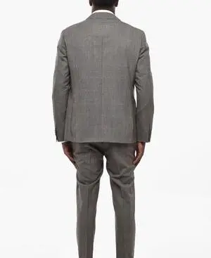 Corneliani District Check Virgin Wool Suit