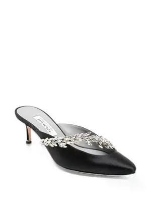 Balenciaga X Manolo Blahnik Mules - Black