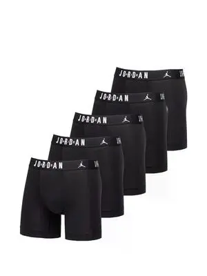 JORDAN Logo-waistband Boxer Briefs - Black