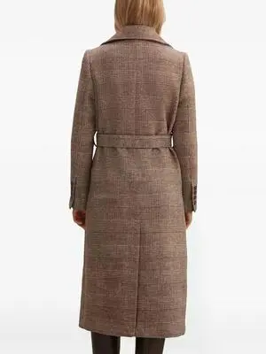 EVER NEW Charlie Check-pattern Belted Coat