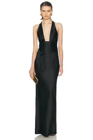 Christopher Esber Reyer Satin Tie Gown