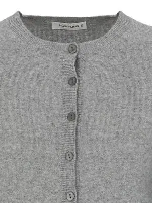 KANGRA Fine-knit Button-up Cardigan