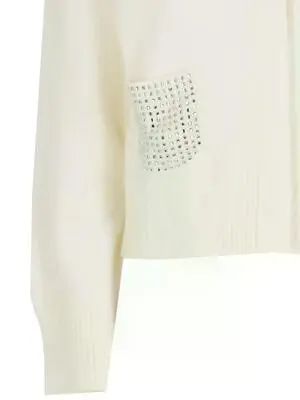 KANGRA Crystal-embellished V-neck Cardigan