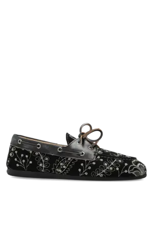 POSA Boat Botanic’ Loafers - Black