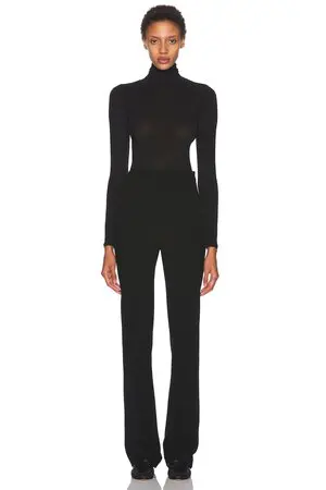 THE ROW Basile Bodysuit - Black