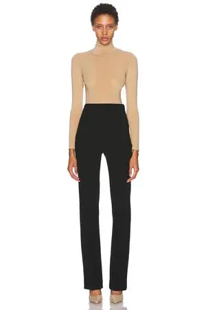 THE ROW Basile Bodysuit - Clay