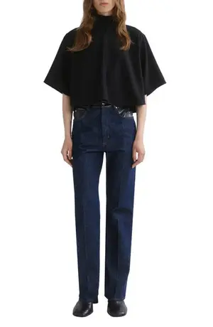 AGOLDE Rom Mock Neck Cape Top