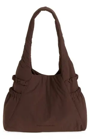 DAMSON MADDER Rosah Padded Recycled Polyester Tote - Brown