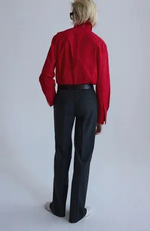 Mango Straight Fit Cotton Poplin Shirt