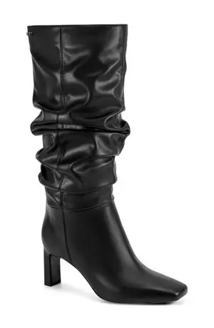 Dkny Kalila Faux Leather Slouch Boot - Black