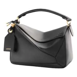 Loewe Small Featherlight Puzzle Bag - Black