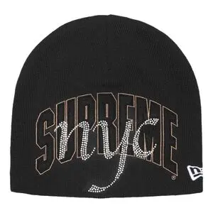 Supreme Ss26 X New Era Rhinestone Beanie - Black