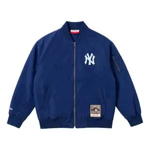 Mitchell & Ness Mlb New York Yankees Dodgers Bomber Jacket Asia Sizing - Blue