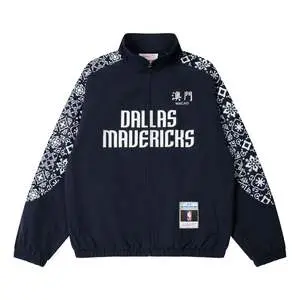 Mitchell & Ness Nba China Game 2026 Macao Exclusive Dallas Mavericks Racing Jacket Asia Sizing - Navy