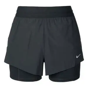 Nike Swift Dri-fit Mid-rise 2-in-1 Running Shorts - Black