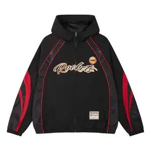 Mitchell & Ness Nba China Game 2026 Macao Exclusive Houston Rockets Racing Jacket Asia Sizing - Black
