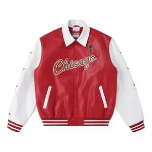 Mitchell & Ness Chicago Bulls Bomber Jacket Asia Sizing - Red