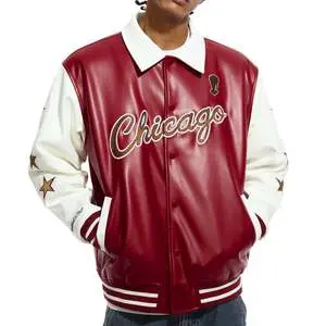 Mitchell & Ness Chicago Bulls Bomber Jacket Asia Sizing