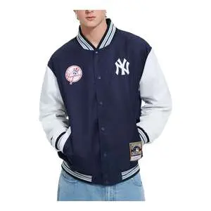 Mitchell & Ness Mlb New York Yankees Lifestyle Jacket Asia Sizing - Navy