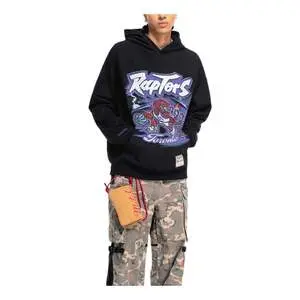 Mitchell & Ness Toronto Raptors New Vintage Hooded Sweatshirt Asia Sizing - Black