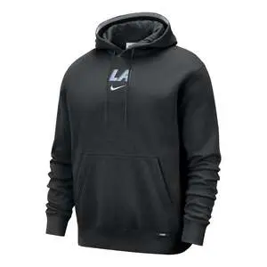 Nike Nba La Clippers City Edition Premium Club Fleece Hoodie - Black