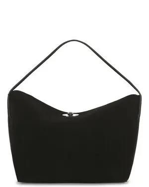 Christopher Esber Turnlock Suede Shoulder Bag