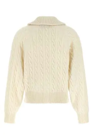 Polo Ralph Lauren Cream Cable-knit Wool And Cashmere Cardigan