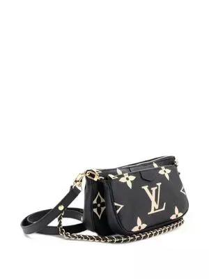 LOUIS VUITTON Multi Pochette Accessoires Bicolor Monogram Empreinte Giant Crossbody Bag