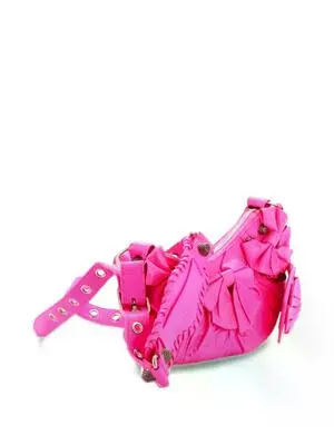 Balenciaga Le Cagole Bow Giant Studs Leather Mini Shoulder Bag