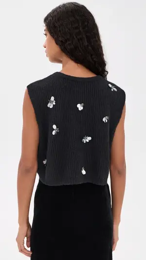 The Great. The Embellished Sweater Vest