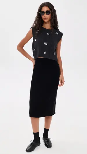The Great. The Embellished Sweater Vest