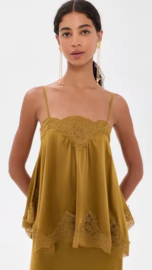 Zimmermann Clash Silk Satin Camisole
