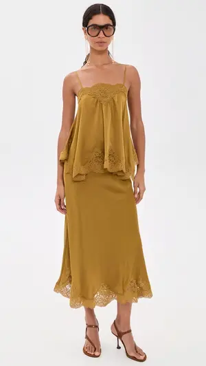 Zimmermann Clash Silk Satin Camisole