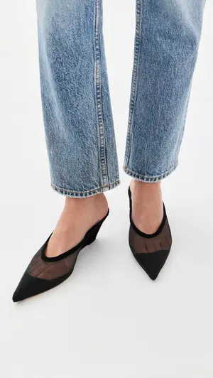 Larroude Loulou Mesh Mules