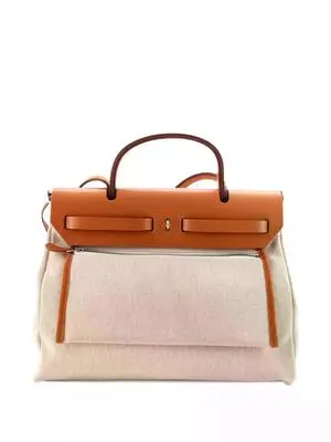 Hermès Herbag Zip Pegase Pop Toile And Leather 31 Shoulder Bag