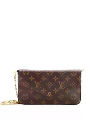 LOUIS VUITTON Felicie Pochette Monogram Canvas Crossbody Bag