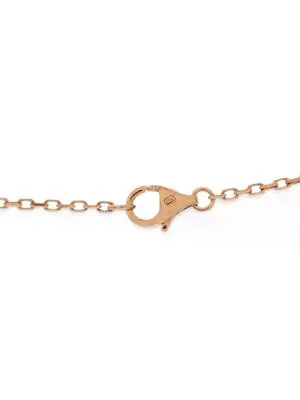 Cartier Love Interlocking Pave 18k Rose Gold And Diamonds Necklace