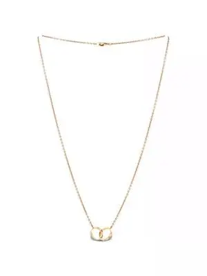 Cartier Love Interlocking 18k Rose Gold Necklace