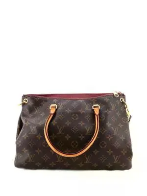 LOUIS VUITTON Pallas Tote Monogram Canvas With Leather Shoulder Bag