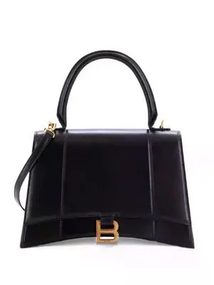 Balenciaga Hourglass Top Handle Bag Leather Medium Satchel